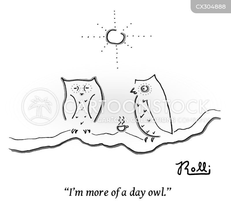 Night Owl Cartoons and Comics - funny pictures from CartoonStock
