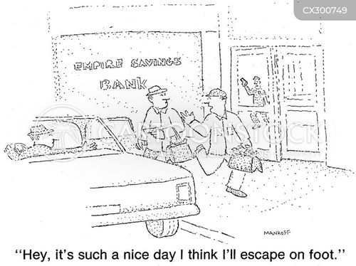 Getaway Car Cartoons and Comics - funny pictures from CartoonStock