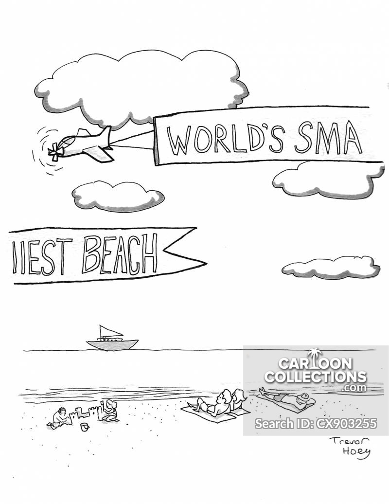 Smallest Beaches Cartoons and Comics - funny pictures from CartoonStock