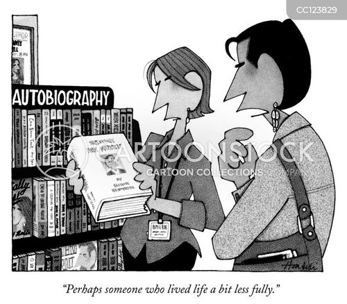 Autobiography Cartoons and Comics - funny pictures from CartoonStock