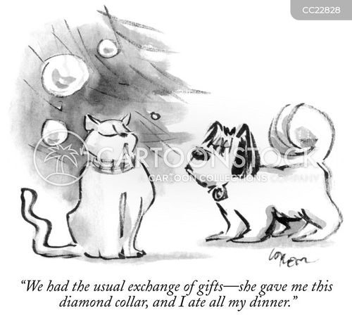 Gift Exchange Cartoons and Comics - funny pictures from CartoonStock