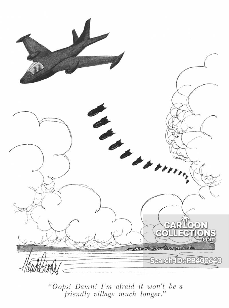 Bomber Plane Cartoons and Comics - funny pictures from CartoonStock