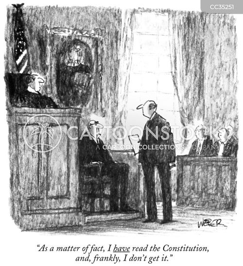 Cross-examining Cartoons and Comics - funny pictures from CartoonStock
