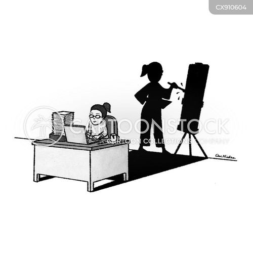 Shadowing Cartoons and Comics - funny pictures from CartoonStock