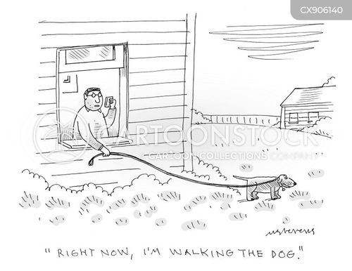 Walk The Dog Cartoons and Comics - funny pictures from CartoonStock