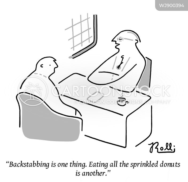 Backstabber Cartoons and Comics - funny pictures from CartoonStock