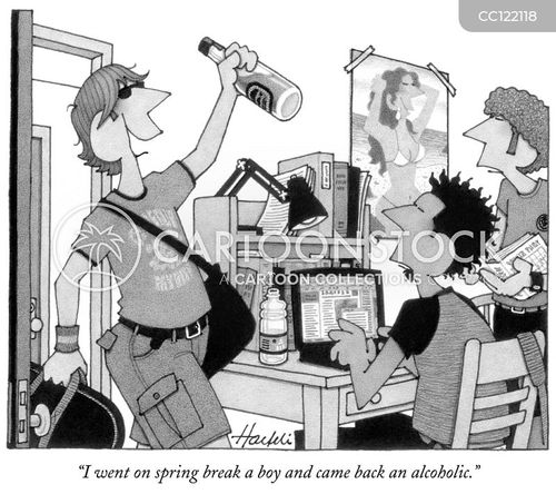 Spring Break Cartoons and Comics - funny pictures from CartoonStock