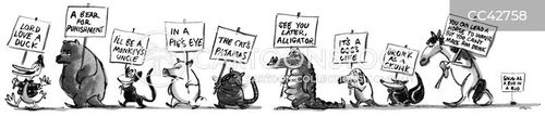Protest March Cartoons and Comics - funny pictures from CartoonStock