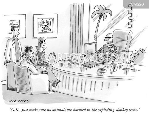Animal Safety On Set Cartoons and Comics - funny pictures from CartoonStock