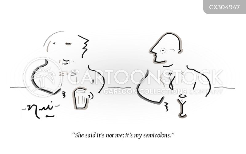 Semicolon Cartoons and Comics - funny pictures from CartoonStock