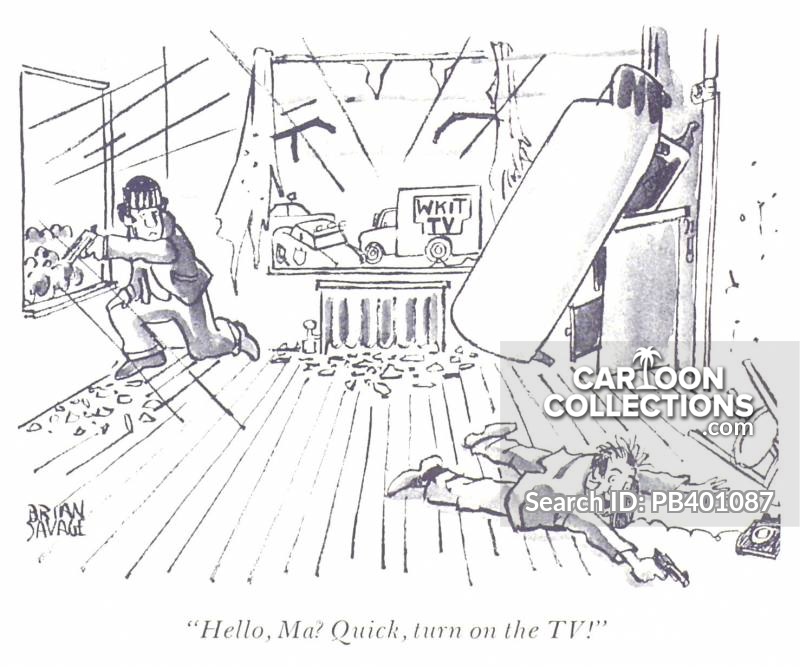 Shootout Cartoons and Comics - funny pictures from CartoonStock