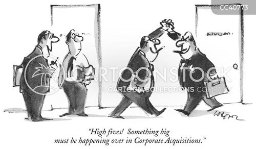 Acquisition Cartoons and Comics - funny pictures from CartoonStock