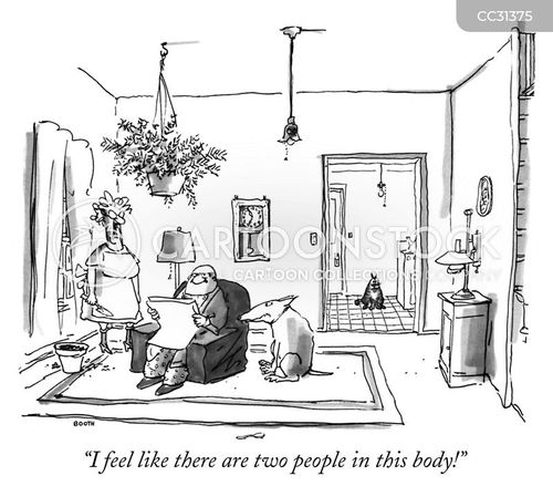 Split Personality Cartoons and Comics - funny pictures from CartoonStock