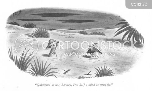 Quicksand Cartoons and Comics - funny pictures from CartoonStock