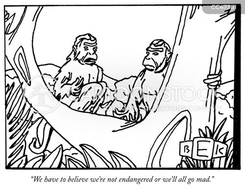 Primate Conservation Cartoons and Comics - funny pictures from CartoonStock