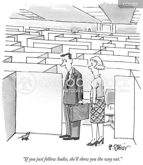 Maze-solving Cartoons and Comics - funny pictures from CartoonStock