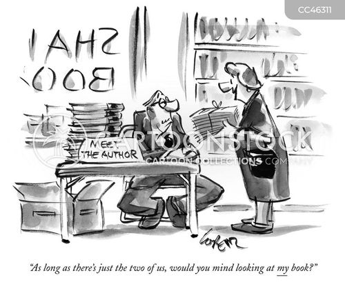 Book Signing Cartoons and Comics - funny pictures from CartoonStock