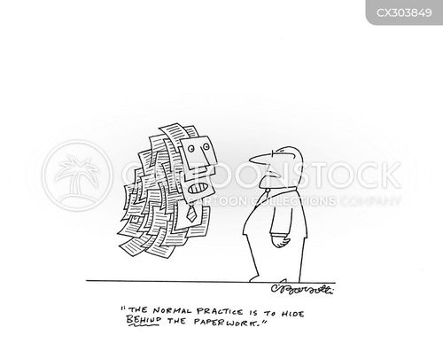 Buried In Paperwork Cartoons and Comics - funny pictures from CartoonStock