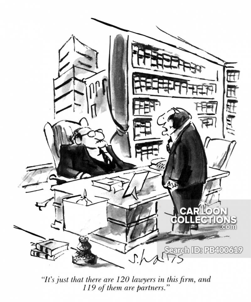 Legal Partners Cartoons and Comics - funny pictures from CartoonStock