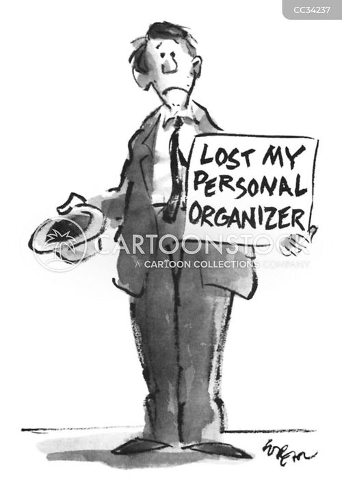 Personal Organiser Cartoons and Comics - funny pictures from CartoonStock