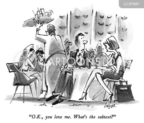 Subtext Cartoons and Comics - funny pictures from CartoonStock