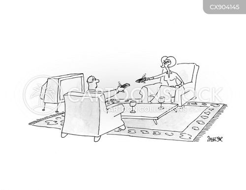 Television Remote Cartoons and Comics - funny pictures from CartoonStock
