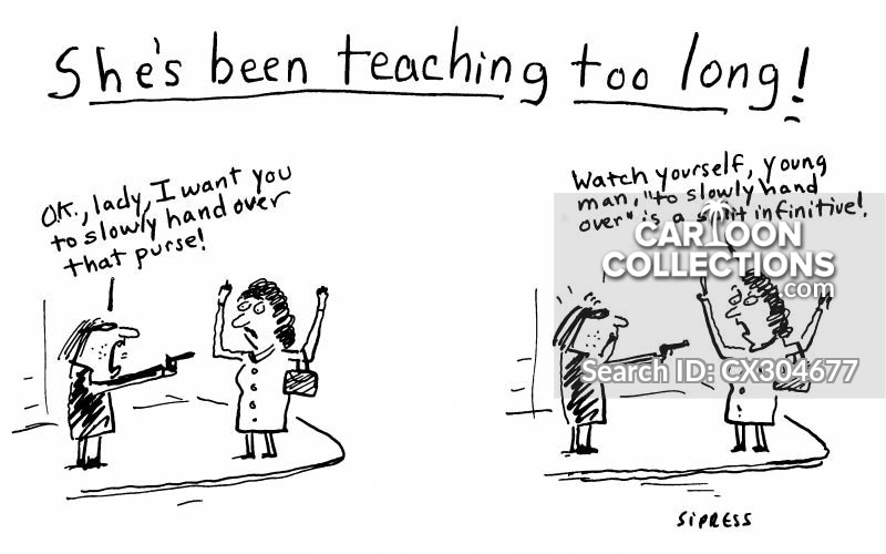 Split Infinitive Cartoons and Comics - funny pictures from CartoonStock