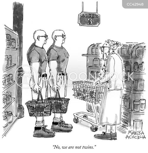 Identical Twins Cartoons and Comics - funny pictures from CartoonStock