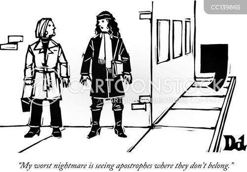Apostrophe Cartoons and Comics - funny pictures from CartoonStock