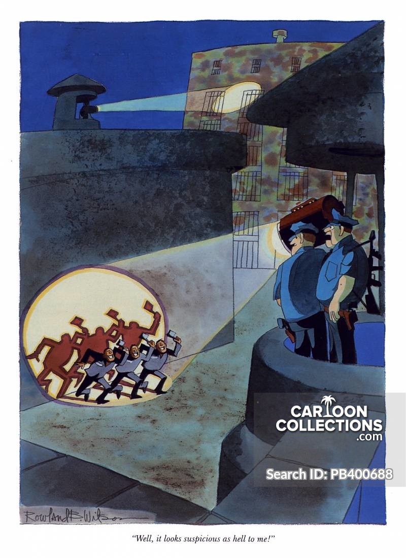 Prison Break Cartoons and Comics - funny pictures from CartoonStock